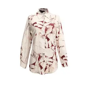 SMART AND JOY Straight Shirt With Marble Effect Print