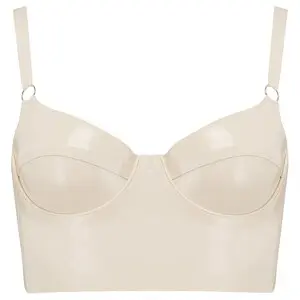 ELISSA POPPY Latex Full Cup Bra - White