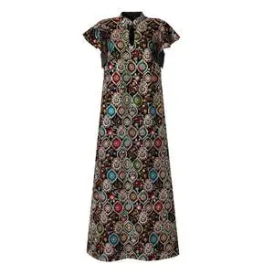 JULIA ALLERT Royal Embroidered Kaftan Dress