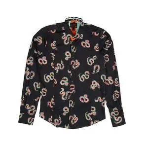 EIGHT X Aztec Snake Print Button Down Shirt