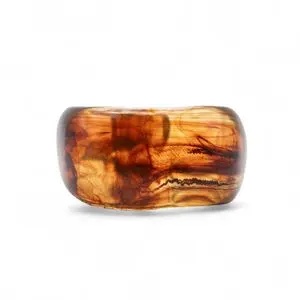 MISS CECILIA Amber Drift Bangle - Brown