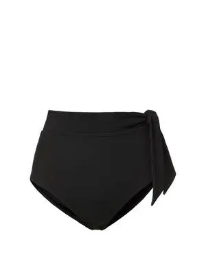 CHANGE OF SCENERY Neutrals Side Tie High Waist Bottom In Texture - Black