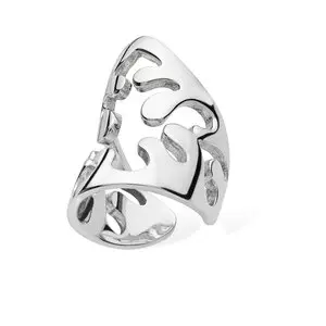 LUCY QUARTERMAINE Solid Sterling Tall Splash Ear Cuff - Silver
