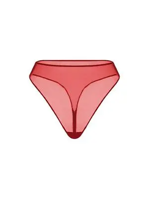 ZHILYOVA Ocean High-waisted Thong - Red