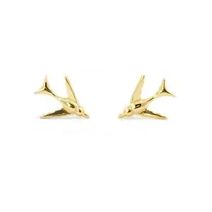 LEE RENEE Swallow Earrings - Gold