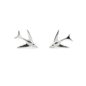 LEE RENEE Swallow Earrings - Silver
