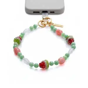 JAREDJAMIN Watermelon Crush Quartz Strap Wristlet - Pink