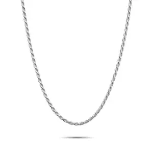 RAHUL PATEL COLLECTION Diamond Cut Rope Chain - Silver