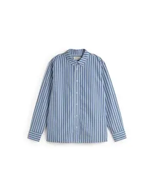 THINKING MU Jimbo Striped Shirt - Blue