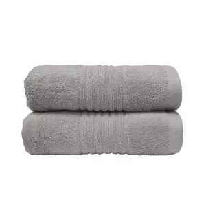 Misona Ultra Soft Bamboo Bath Towel Set Grey - Silver