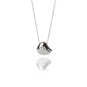 KASUN LONDON Dark Paradise Shell Pendant - Silver