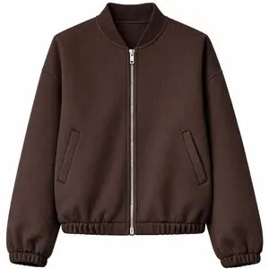 GUARDS LONDON Lora Wool Cashmere Bomber Jacket Chocolate - Brown