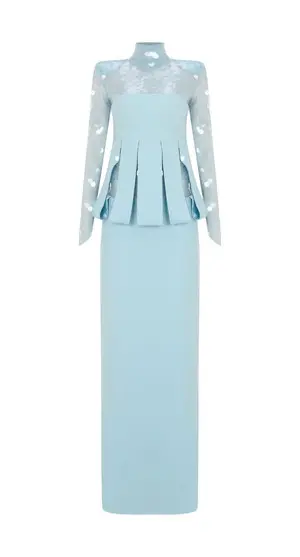 TUBA ERGIN Pasifica Maxi Dress - Blue
