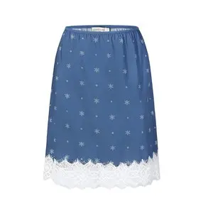 NUAJE NUAJE Soleil Lace Trim Cotton Skirt