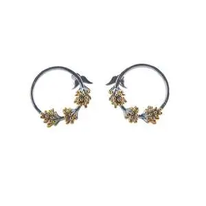 LAVANTA Castor Silver Earrings Multicolour - Gray