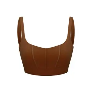 PCFG Bra With Stitch Detail - Brown