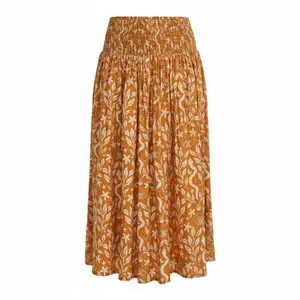 MARY MARSHMALLOW Long Everyday Skirt Moon Magic Mustard - Gold