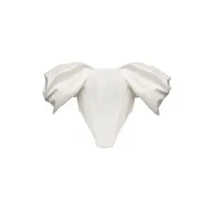 BENEDETTO Virgin Wool And Silk Corset - White