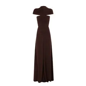 KOAHARI Drama Dress - Brown