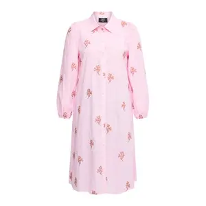 ZOEY Leah Dress Midi With Floral Embroidery