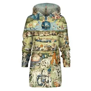 ALOHA FROM DEER Your Garden Hoodie Oversize Dress - Green