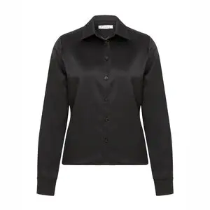 MAAN ISTANBUL Acetate Satin Shirt - Black