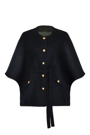GUINEA Navy Cape - Blue