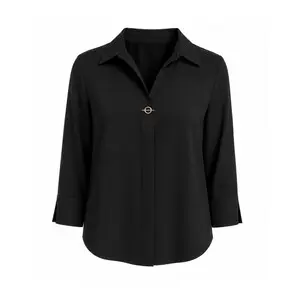 NUVV COLLECTION White Gold Clasp Blouse
