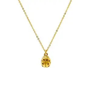 LEE RENEE Ladybird Necklace – -wings Closed - Gold