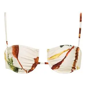 MONTCE Rooted Floral Simonette Bikini Top - Yellow