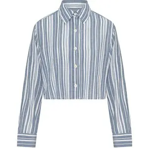 NUDEA Striped Cropped Shirt