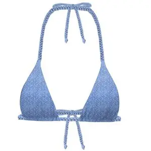 BLACKBOUGH SWIM Parker Triangle Top / Oceania Crochet - Blue