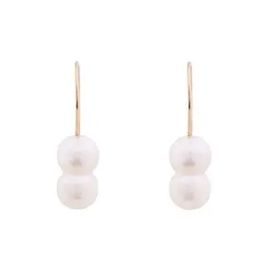 Oana Savu Freshwater Pearl And 14k Gold Filled Drop Earrings - White/gold