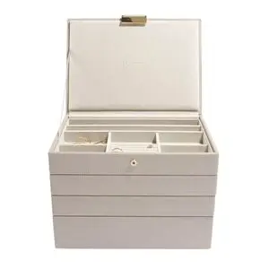 STACKERS Neutrals Taupe Classic Jewelry Box Set Of Four - Black