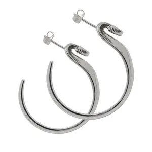 STRANGE FRUIT Manasa Hoop Earrings - Silver