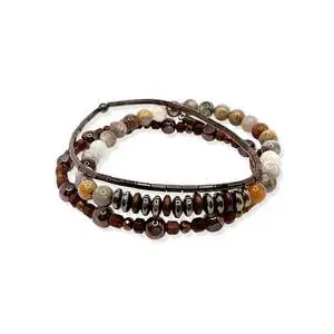 JAREDJAMIN Fallen Creek Bracelet Set - Brown