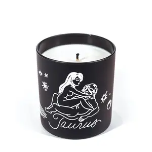 BLACK CAKE Taurus Zodiac Horoscope Massage Candle - Black