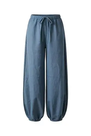 AMY LYNN Miami Balloon Trousers Denim - Blue