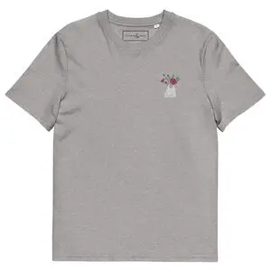 ANCHOR & CREW Organic Cotton Embroidered T-shirt - Grey