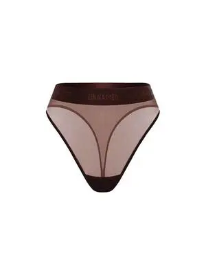 ZHILYOVA Hanna Gravity High-waisted Thong - Brown