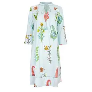 NOLOGO-CHIC Botanical Tassel Kurta Cotton Persian