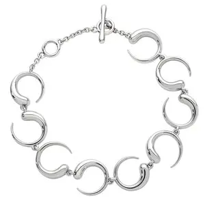 LUCY QUARTERMAINE Solid Sterling Luna Bracelet - Silver