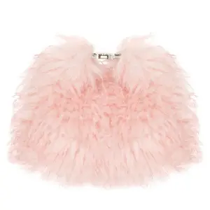 BLACK CAKE Candy Faux Fur Vegan Baguette Bag - Pink