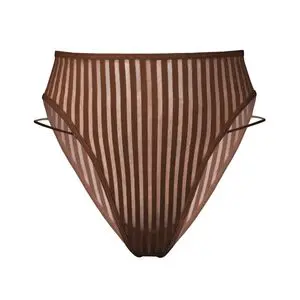 MONIQUE MORIN LINGERIE Vertigo High Leg Panty Cocoa - Brown
