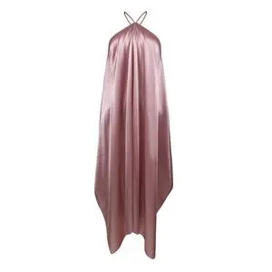 SASHA LA MER Alexandra Silk Dress, Color English Rose Red