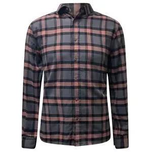 VUSTRA Ascent Plaid Light Flannel Shirt - Grey