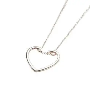 POSH TOTTY DESIGNS Sterling Heart Ring Holder Necklace - Silver