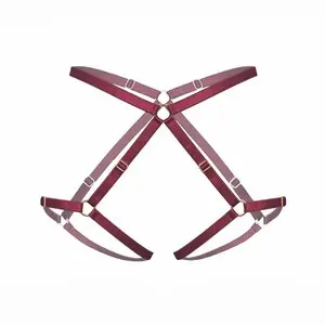 MONIQUE MORIN LINGERIE Rush Harness Velvet - Red