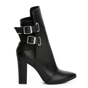 THE 5TH ELEMENT Rock The City Printed High Boots - Black