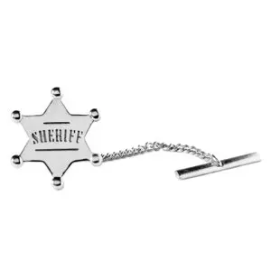 LEE RENEE Sheriff Badge Lapel Pin – Silver